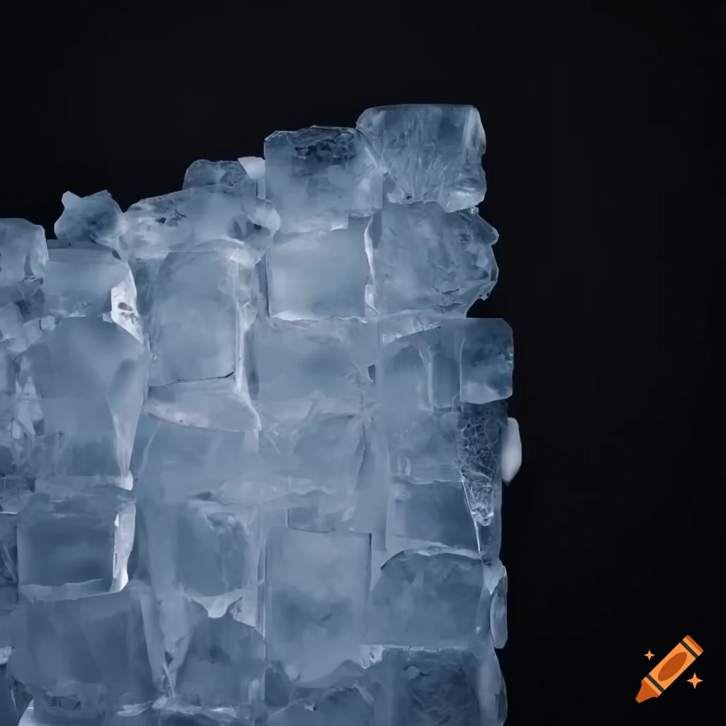 2d ice block wall in a game on Craiyon