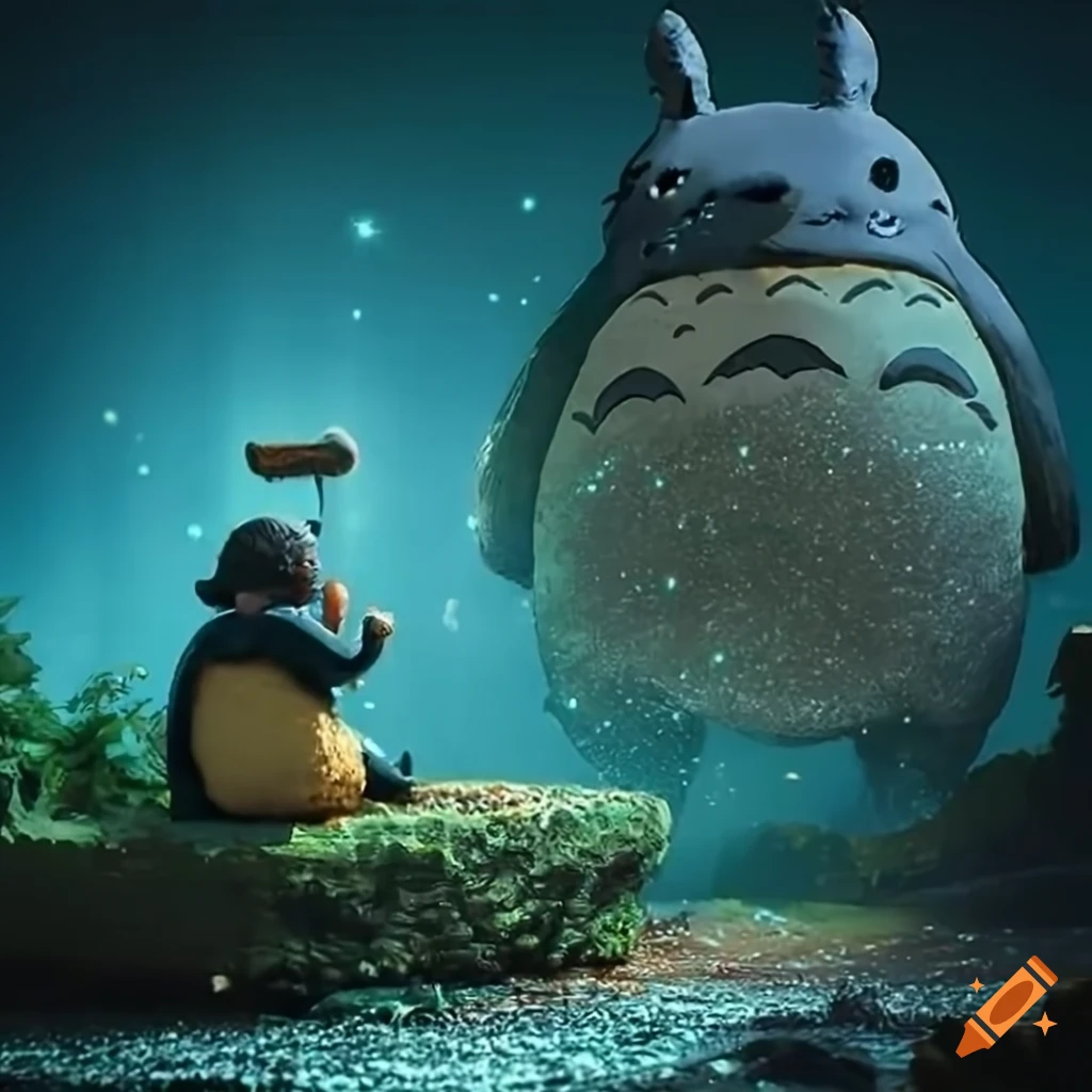 Diorama of Salzburg Totoro Blade Runner on Craiyon