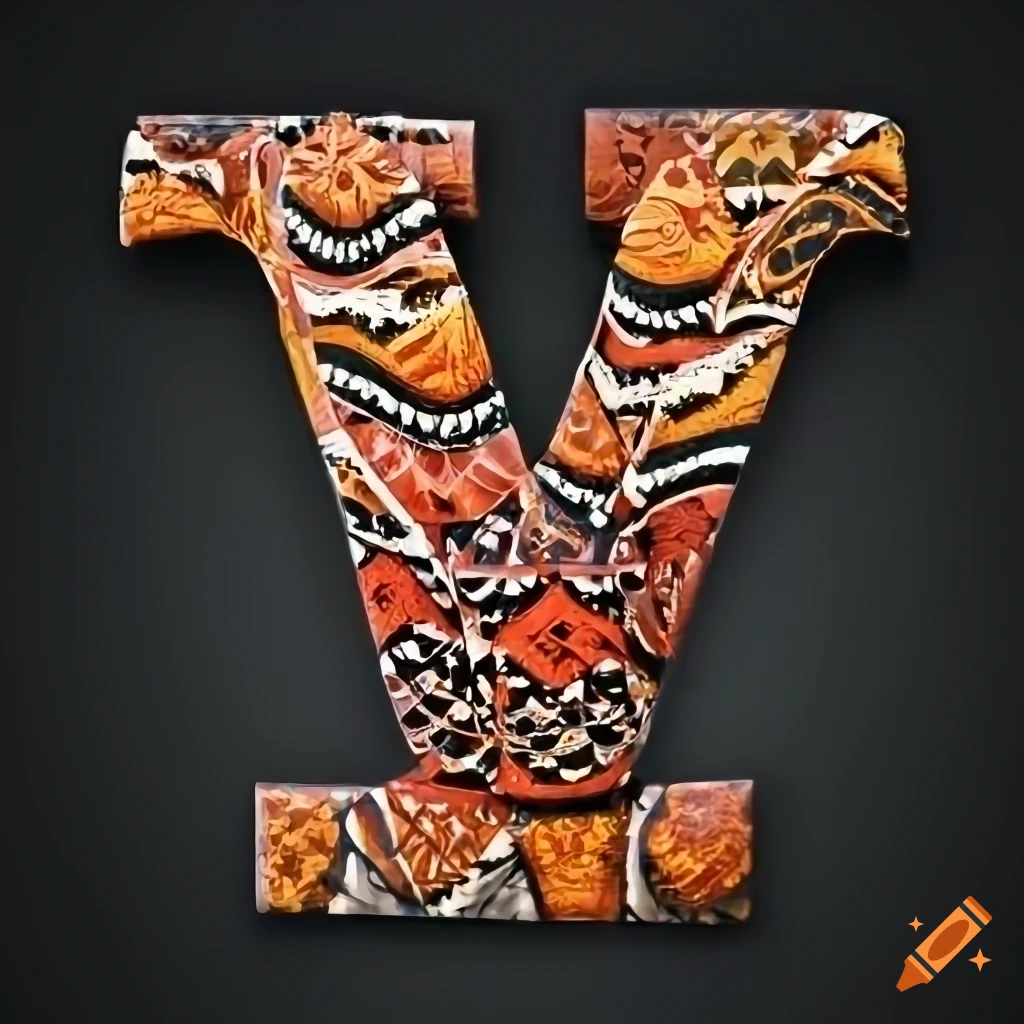 Native american multicolor letter for persistence on light grey background on Craiyon