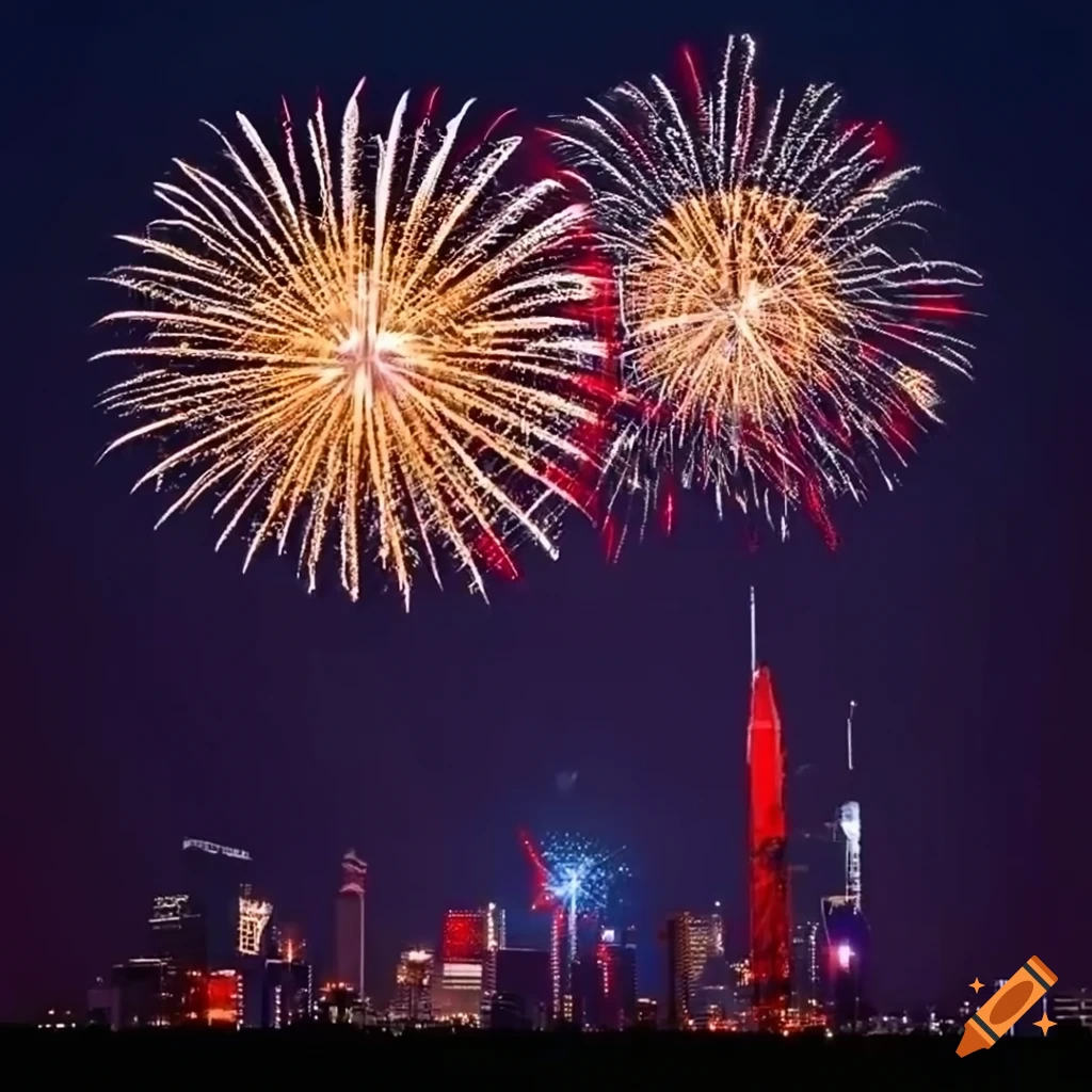 New year 2024 greeting on Craiyon