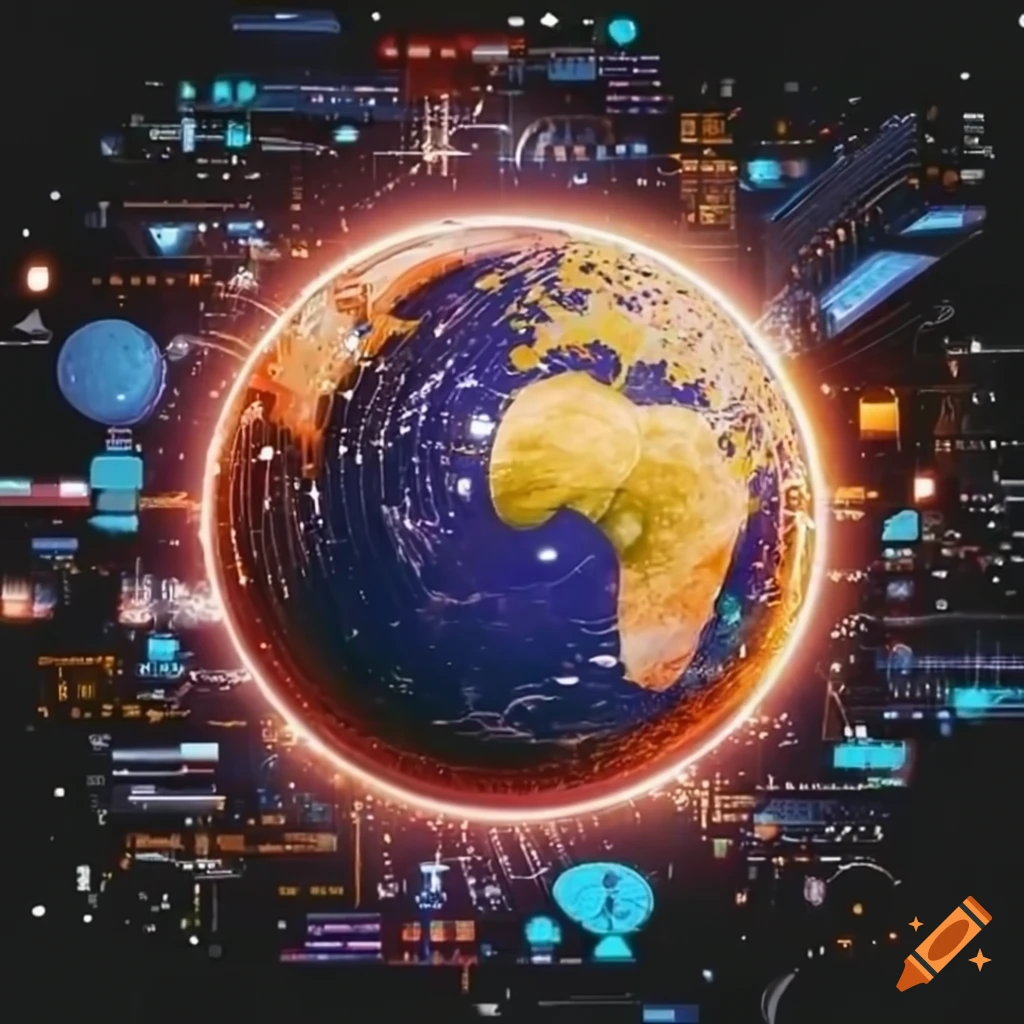 Digital abstract representation of marketing on Craiyon