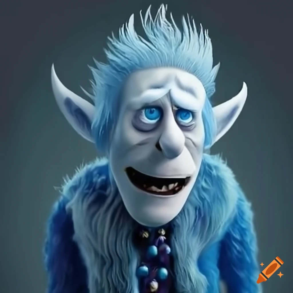 Cartoon character of snow miser