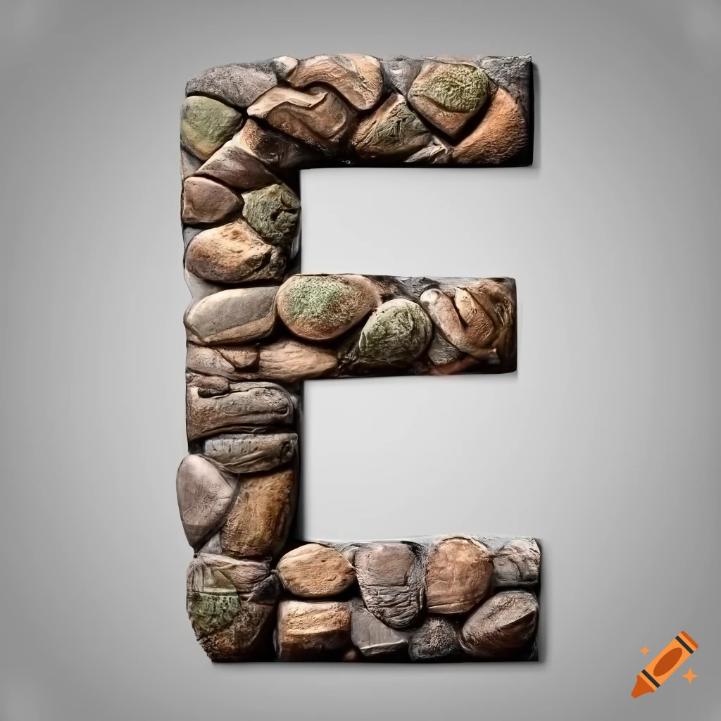 Ultra-realistic stone letter A with African masks on Craiyon