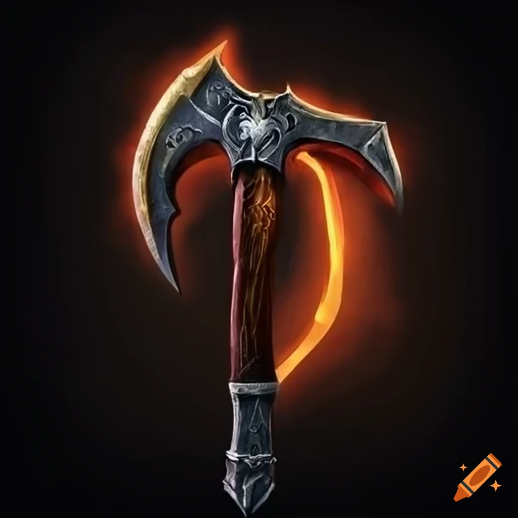 Image of a battle axe on Craiyon