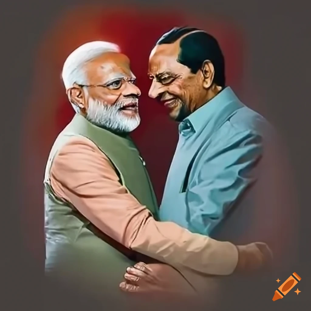 Political leaders shaking hands