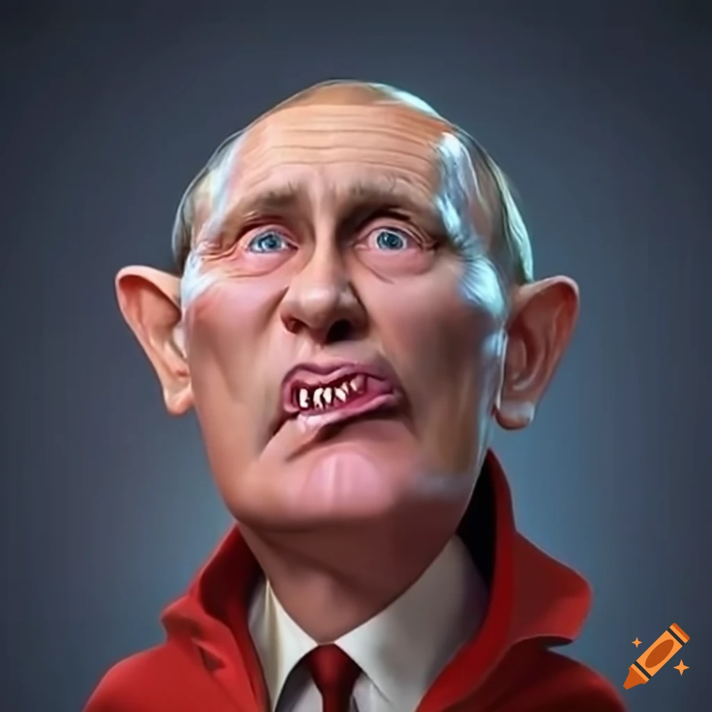 Caricature of vladimir putin