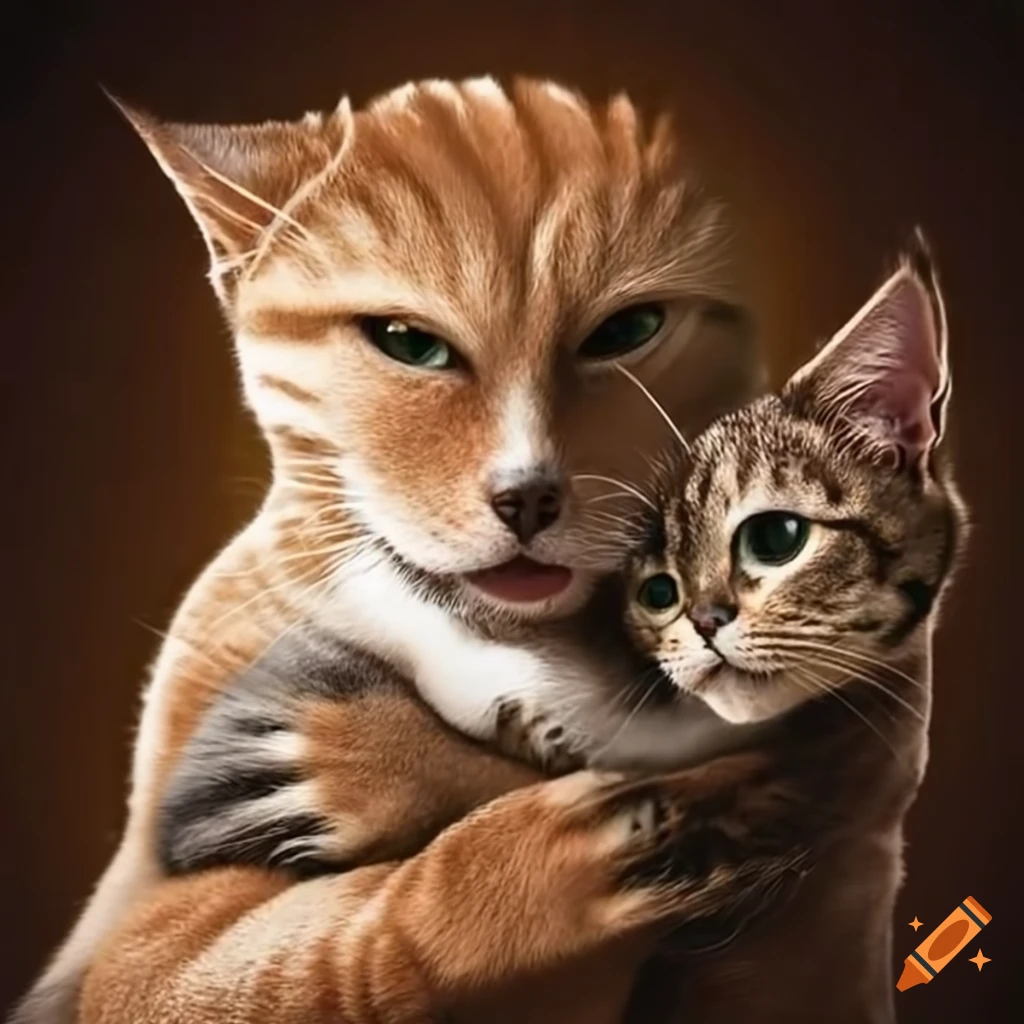 Dog and cat together on Craiyon