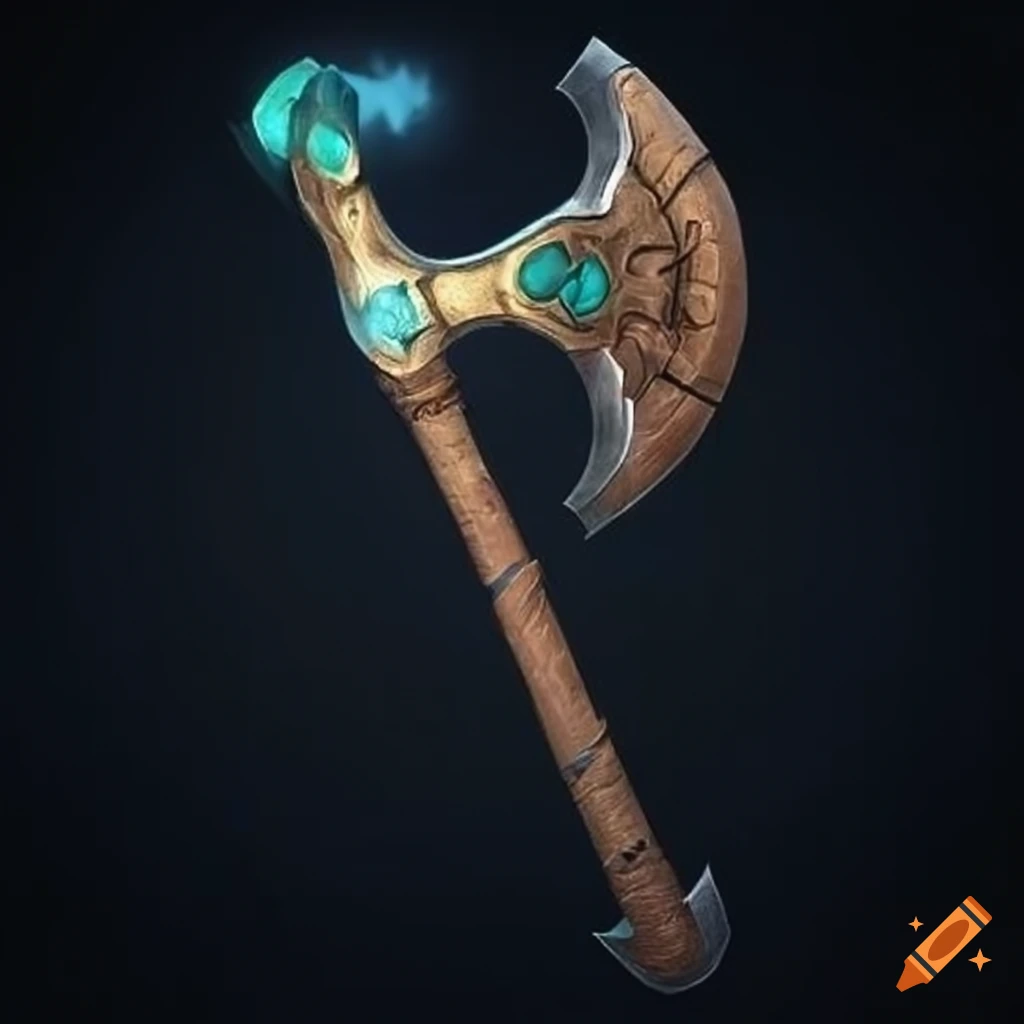 Arcane axe on Craiyon
