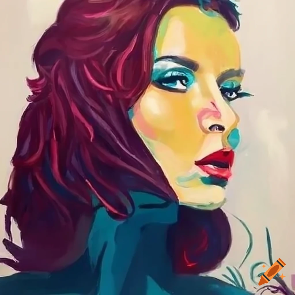 Exquisitely detailed portrait of a woman