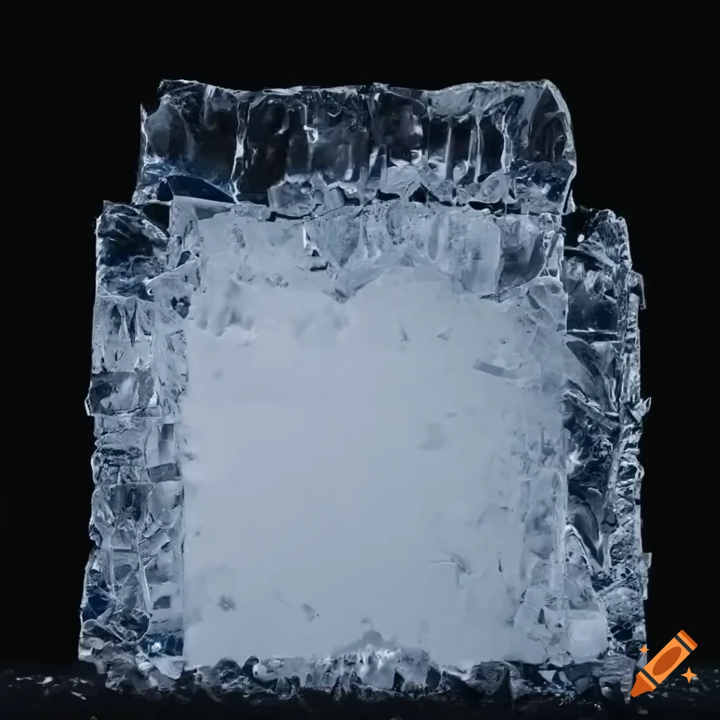 2d ice block wall in a video game on Craiyon