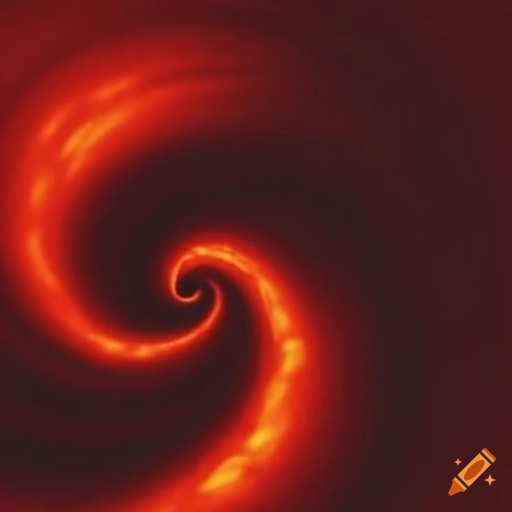 Spiral of red fire on Craiyon