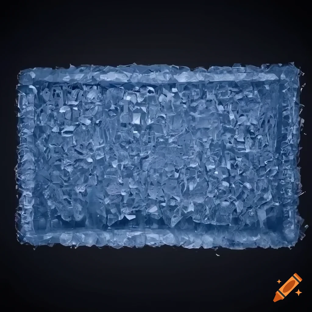 2D ice block wall in a video game on Craiyon