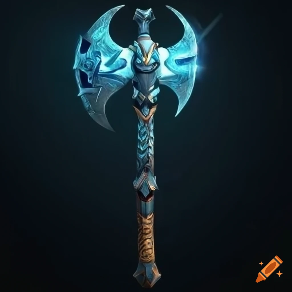 Mythical axe on Craiyon