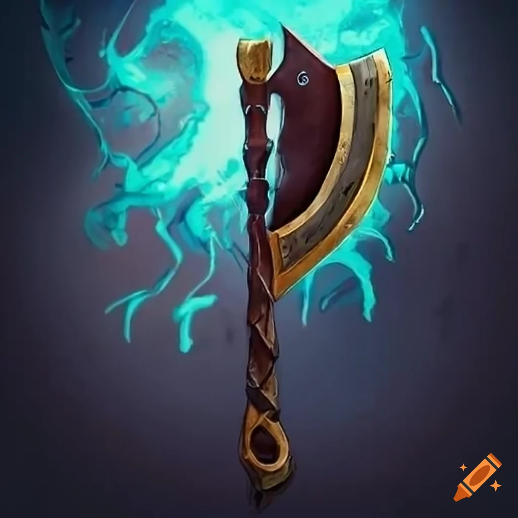 Image of an arcane axe