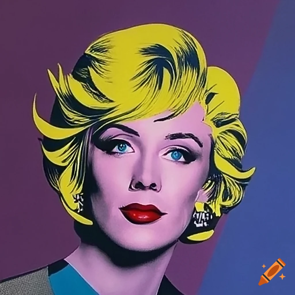 Abstract art inspired by andy warhol and roy lichtenstein on Craiyon