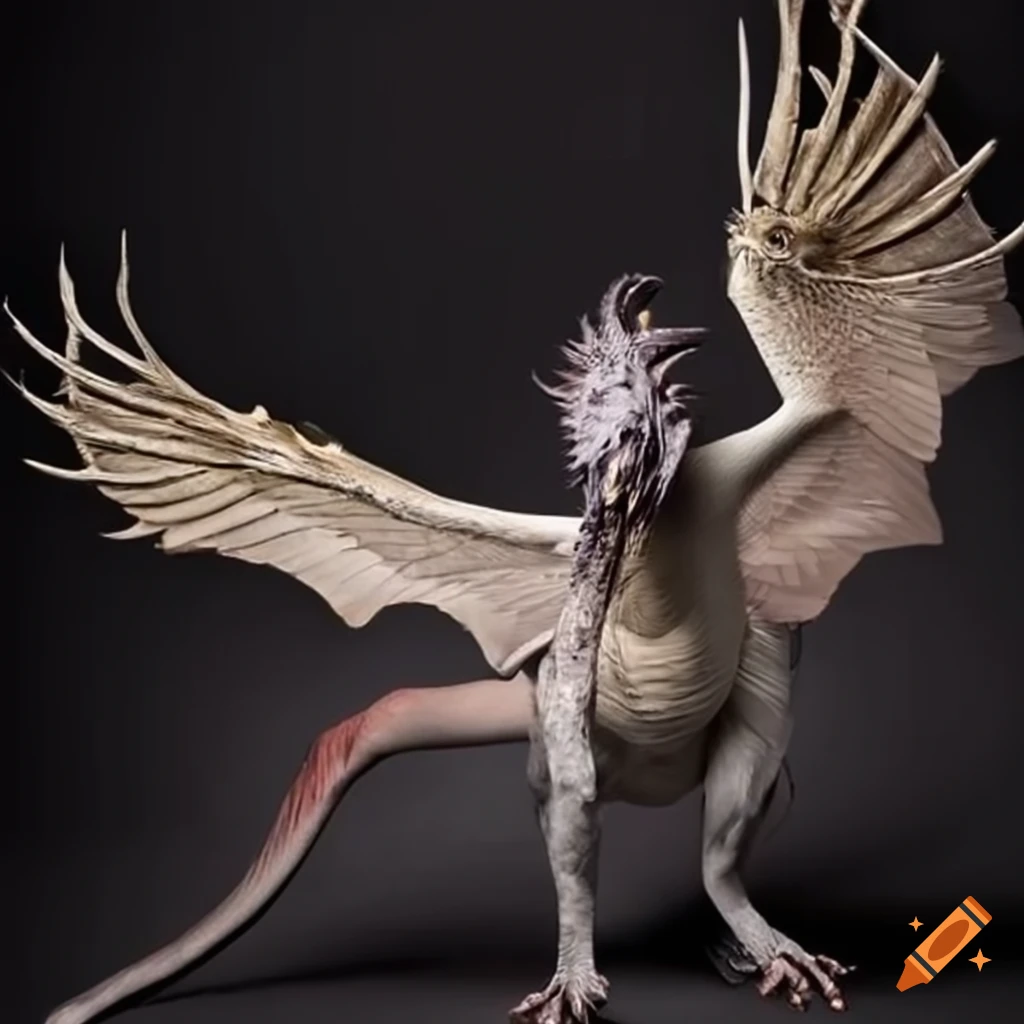 Dragon bird hybrid illustration