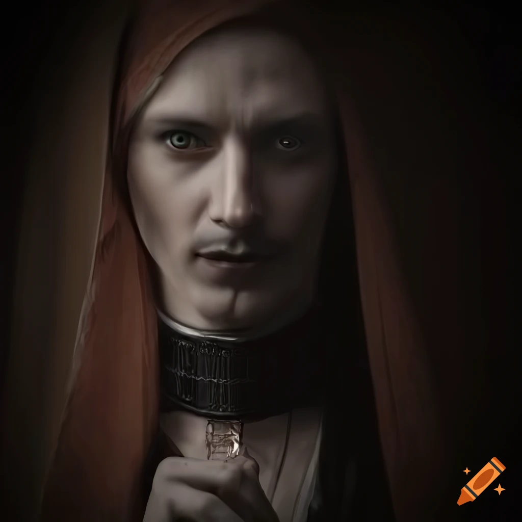 Photorealistic depiction of a mystical gothic noble man