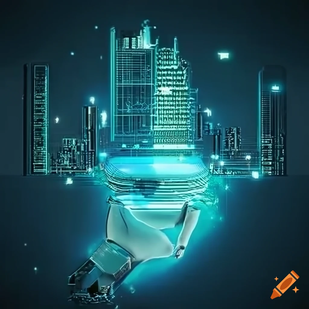 Illustration of ai impacting the economy