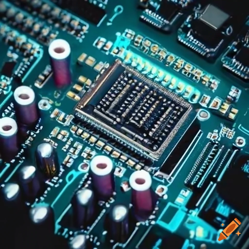 Electronic circuit board on Craiyon