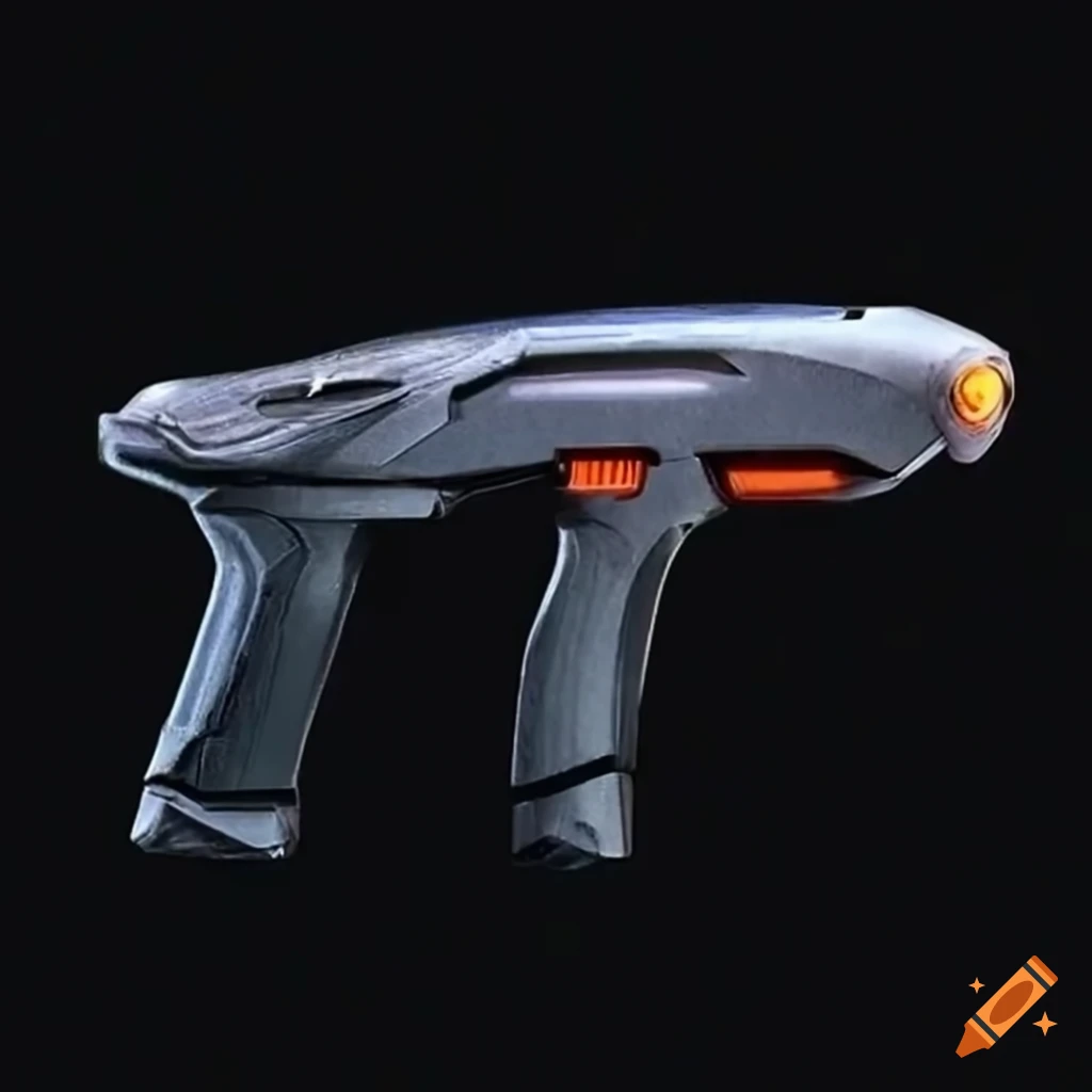 Starfleet phaser rifle with rosewood panels on Craiyon