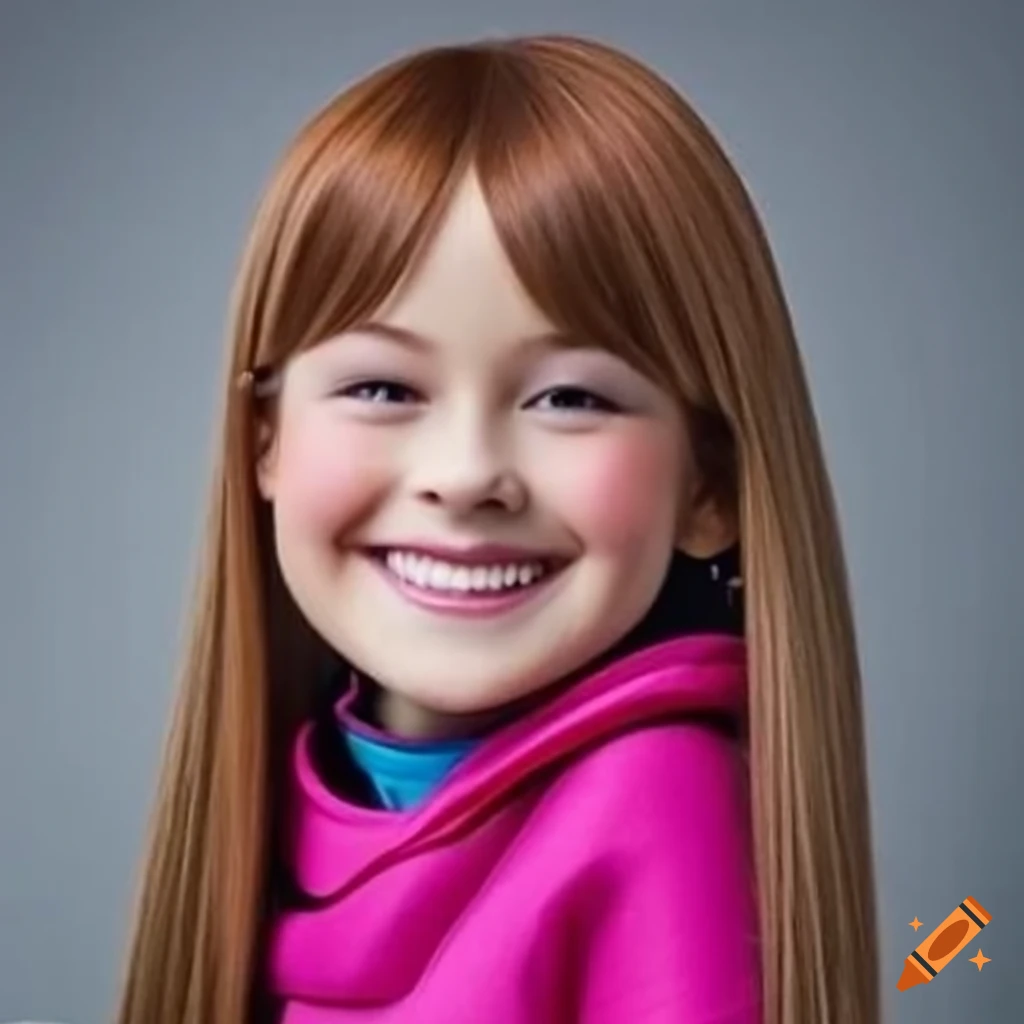 Realistic depiction of mabel pines on Craiyon