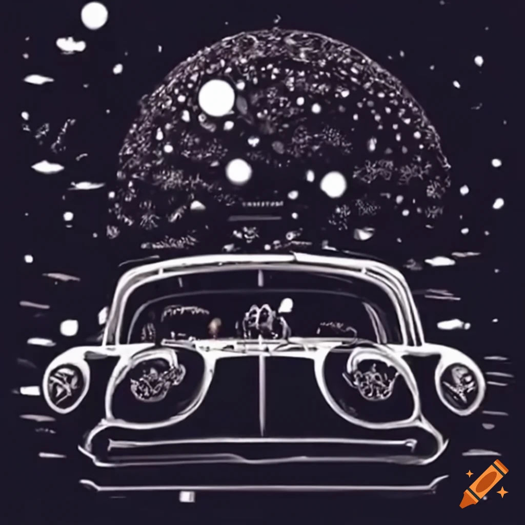 Christmas car ride with beautiful memories