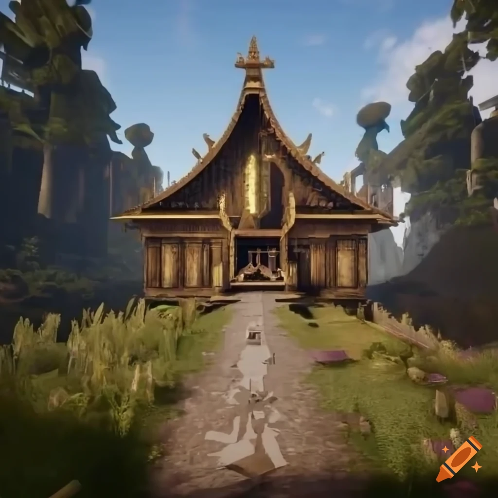 Sci-fi japanese girl with katana in a garden setting on Craiyon