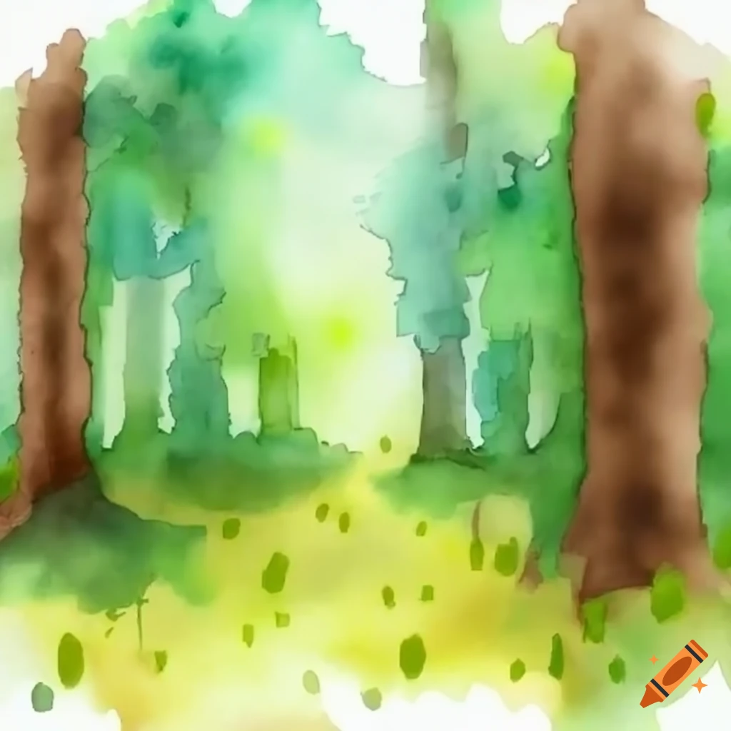 Minecraft forest in Waldorf style on Craiyon