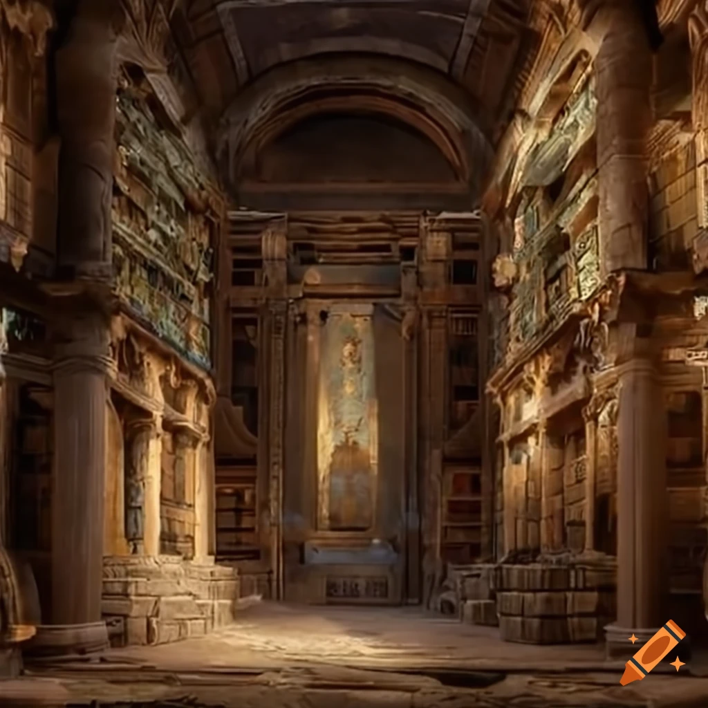Image of the lost library of atlantis on Craiyon