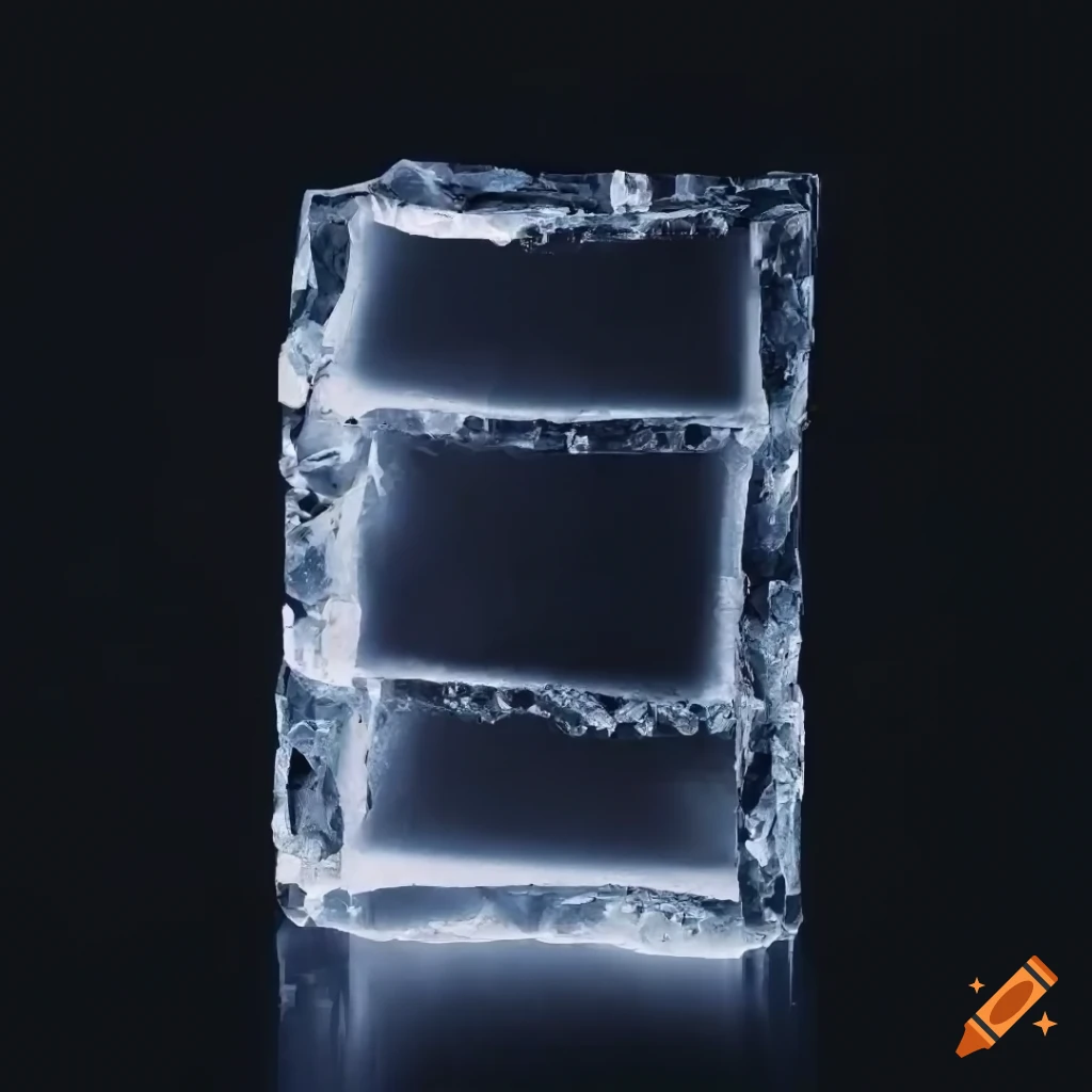 Ice block wall in a 2d game-like style