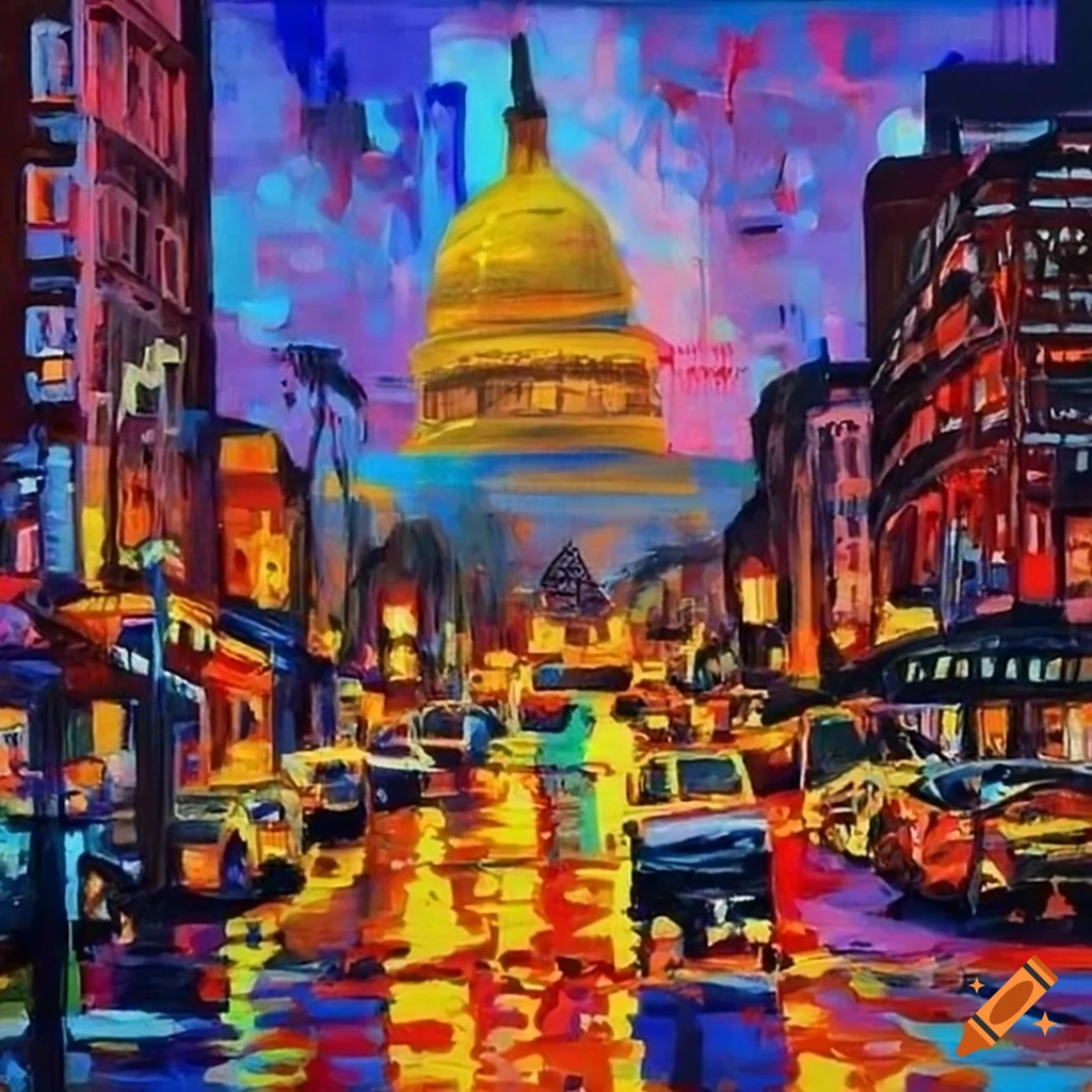 Painting of d.c.'s inner city