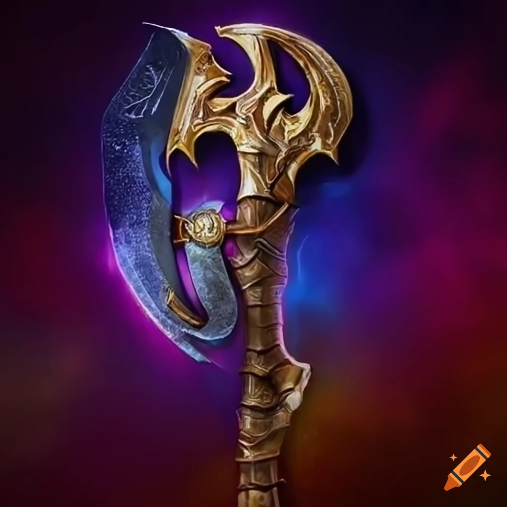 Mythic axe on Craiyon
