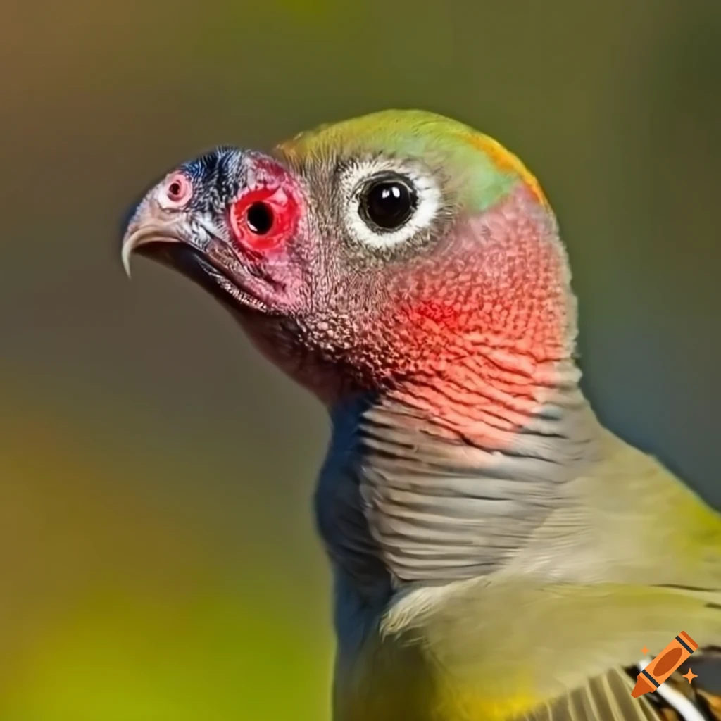 Image of a hybrid bird with features of a ruby crowned kinglet and ...