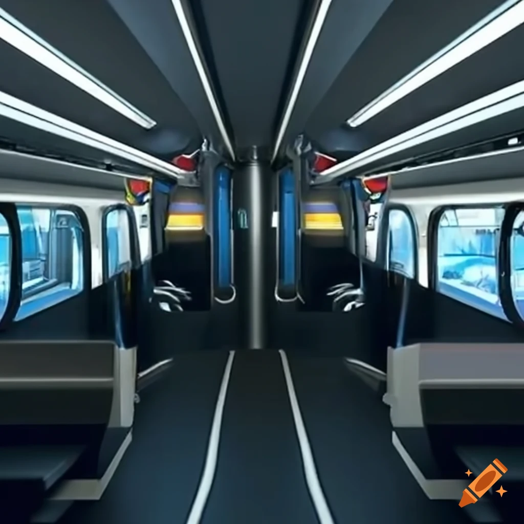 Image of futuristic trains on Craiyon