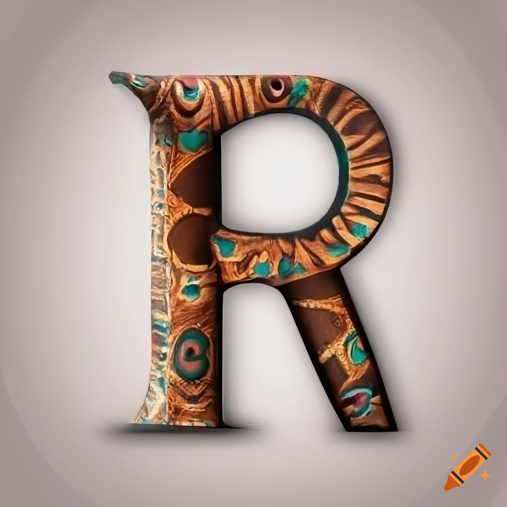 Ultra realistic letter A with African folk motifs on Craiyon