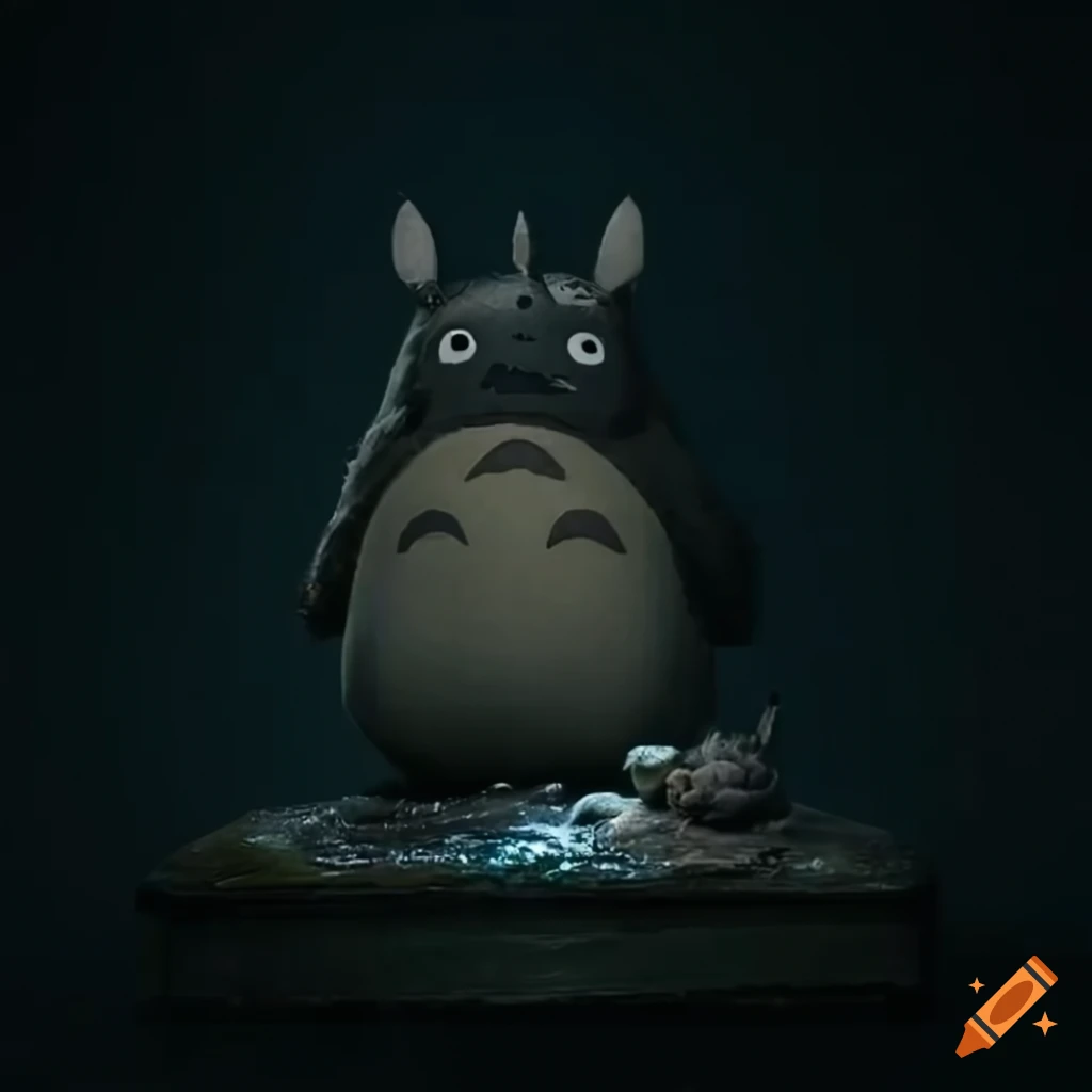 Glittery salzburg totoro blade runner diorama