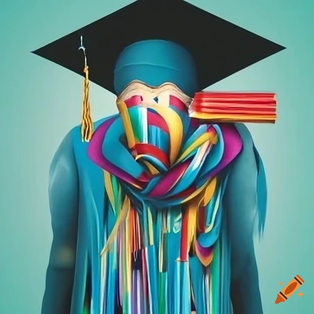 Cow with 2024 graduation hat and fsu hoodie on Craiyon