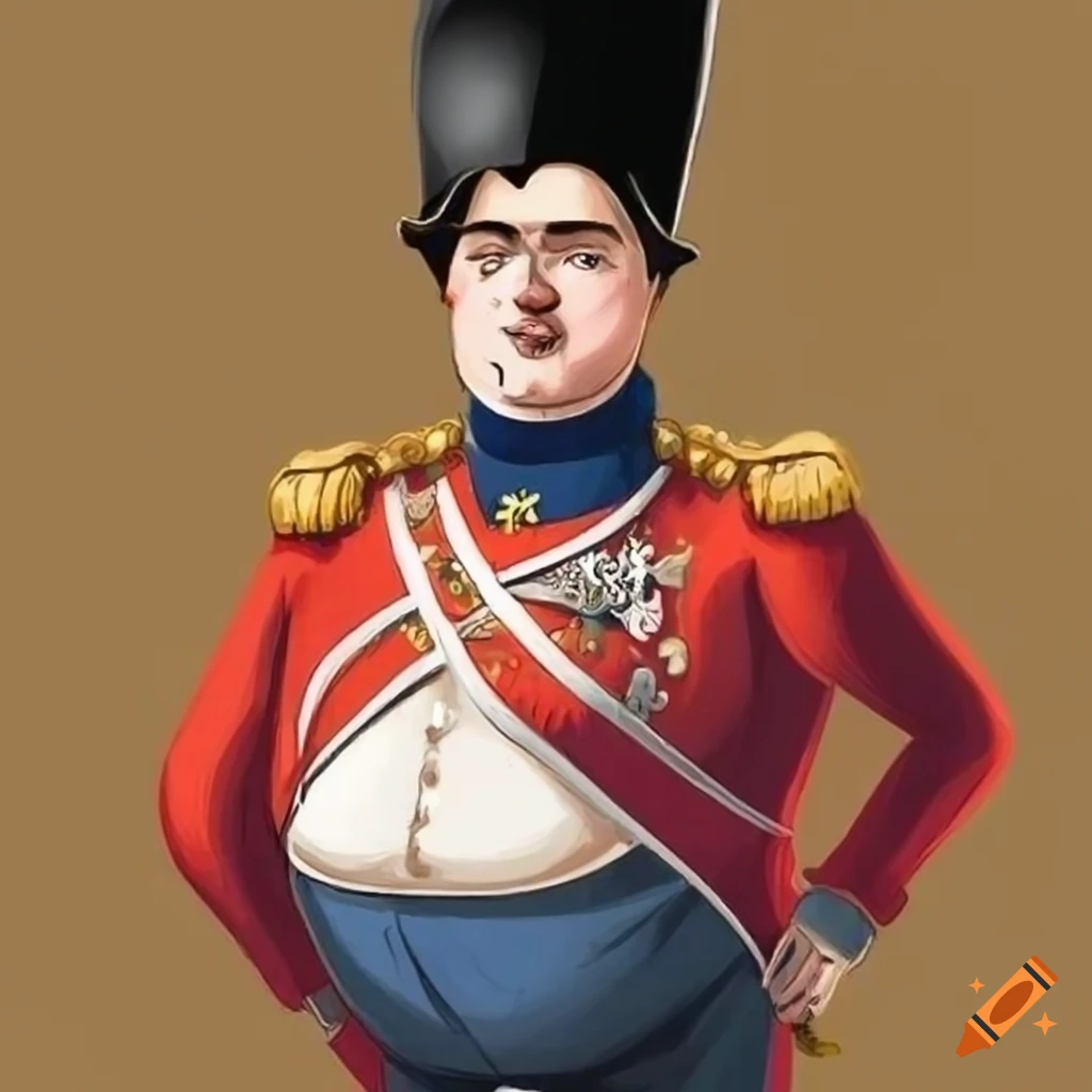 Satirical illustration of napoleon bonaparte