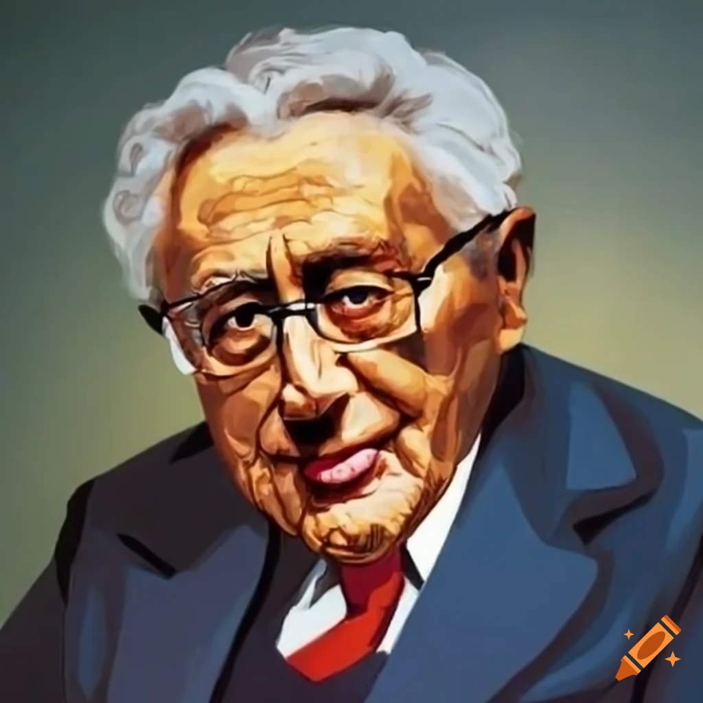 Portrait of Henry Kissinger on Craiyon