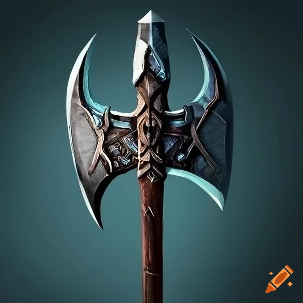Image of a mythical axe on Craiyon