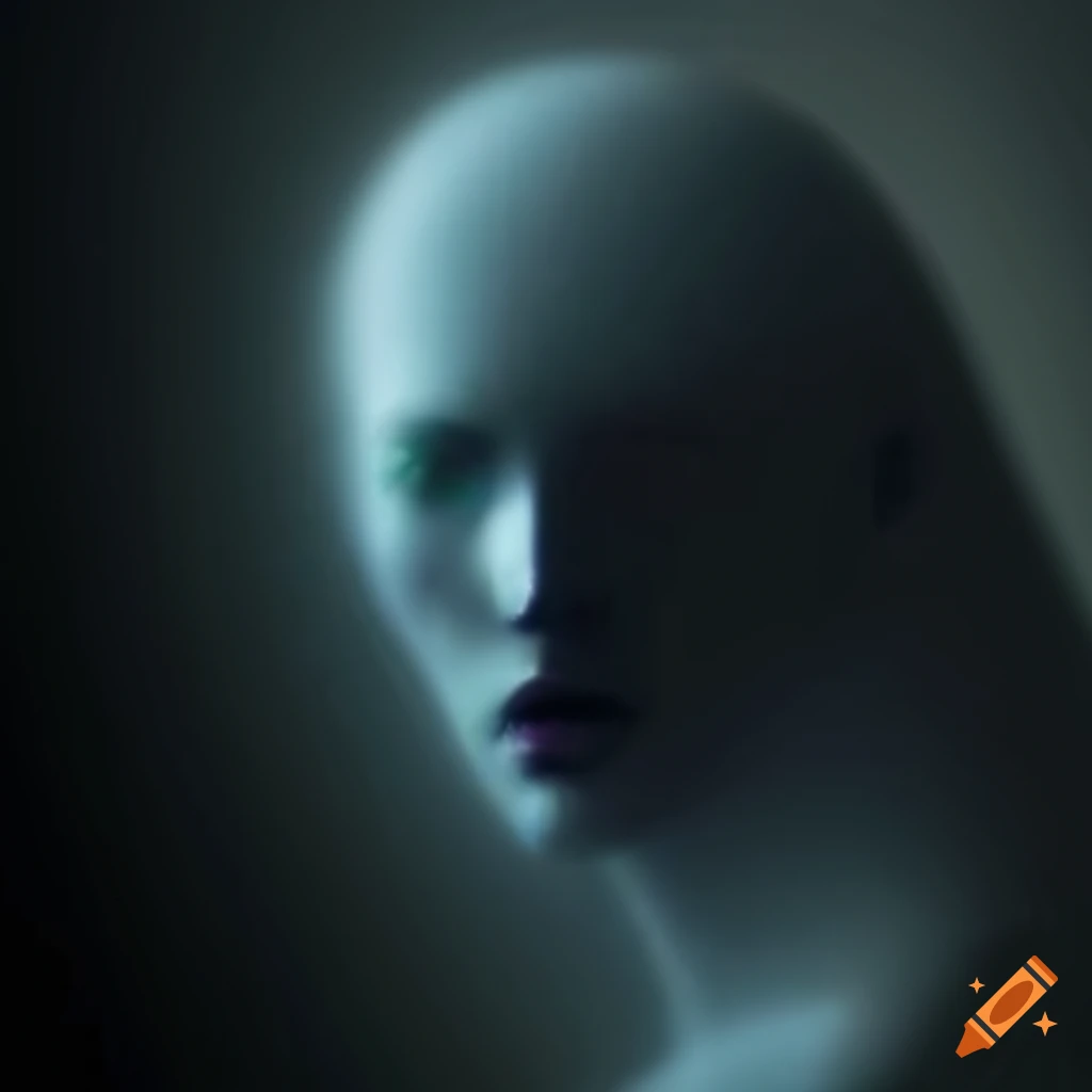 Photo of a shadow spirit face on Craiyon