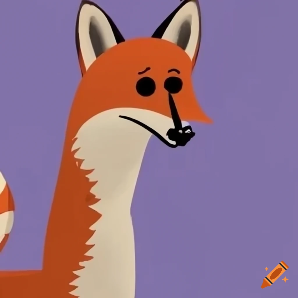 Animated And Friendly Fox Illustration On Craiyon