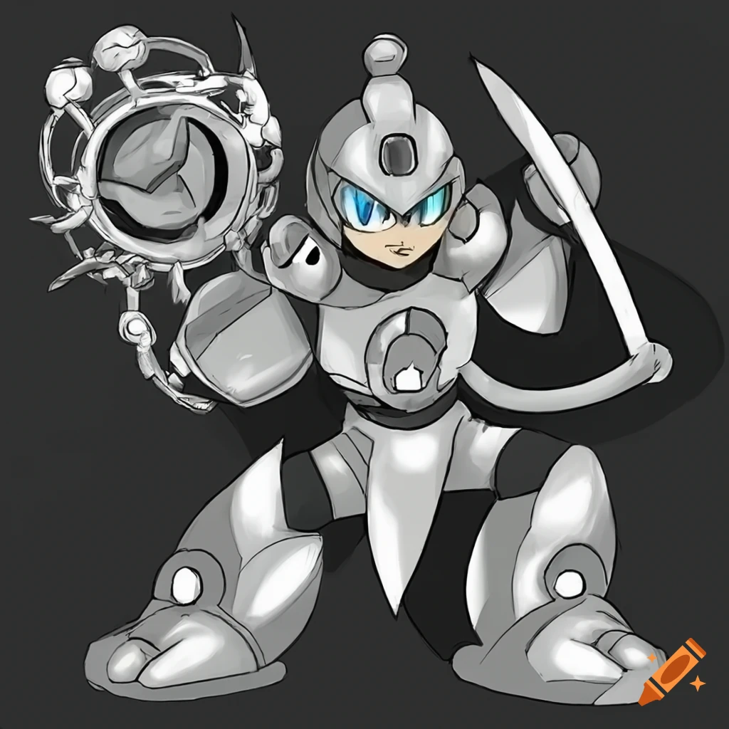 Image of an evil knight character in black and silver armor on Craiyon