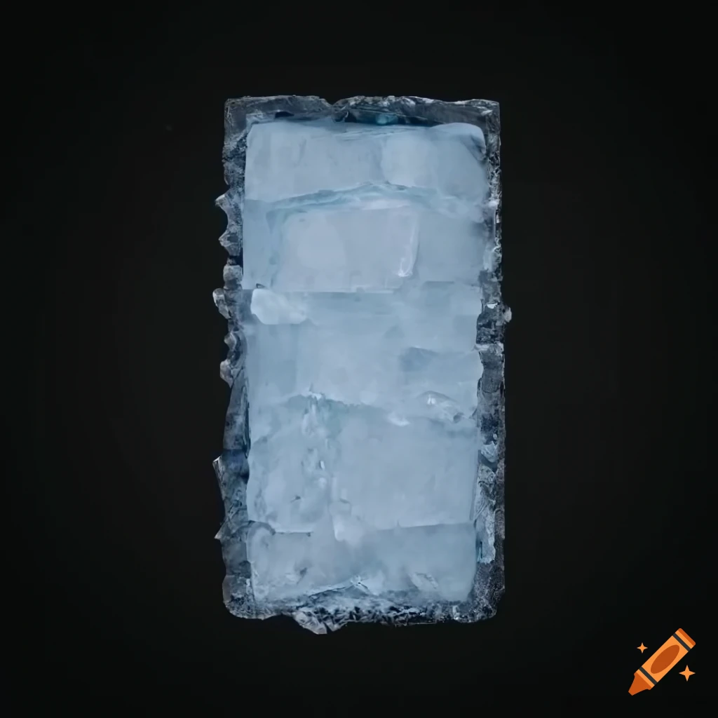 Artistic ice wall in a video game