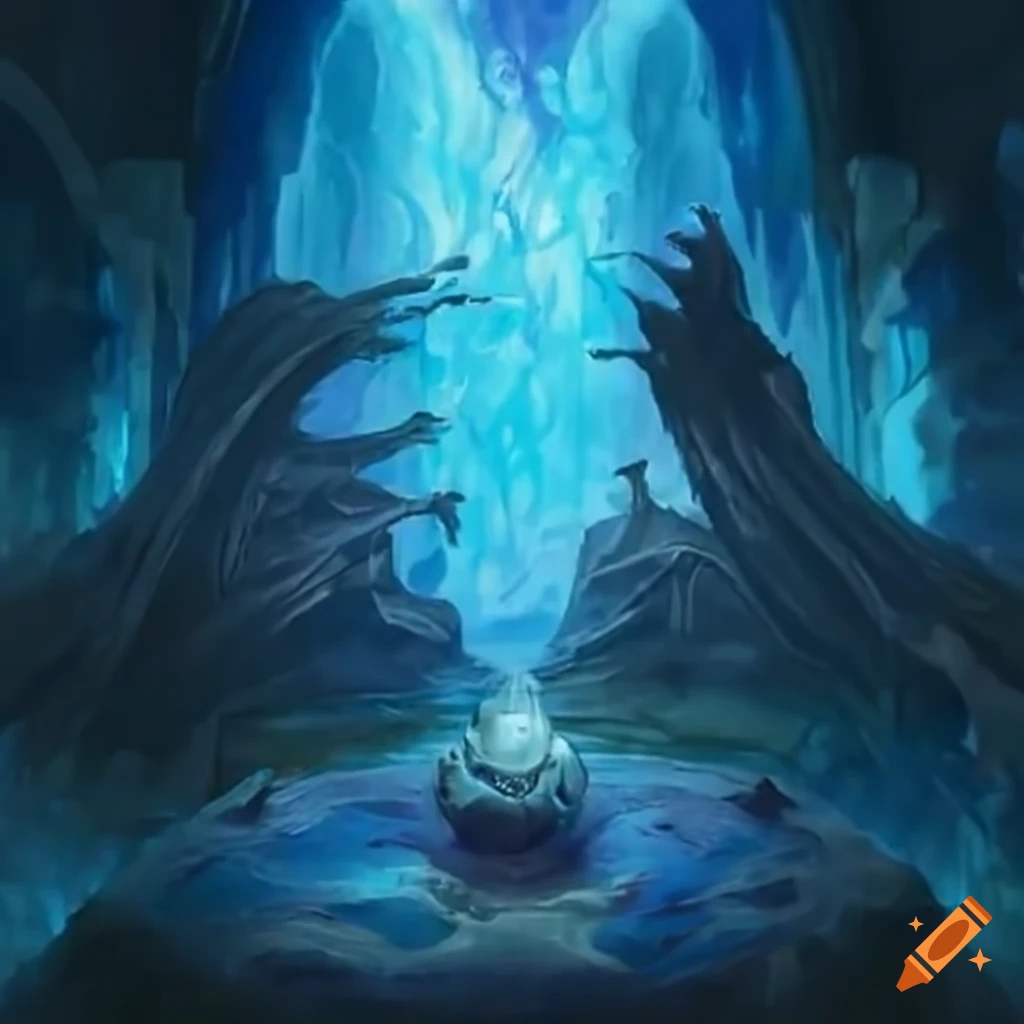 Abstract art inspired by magic the gathering