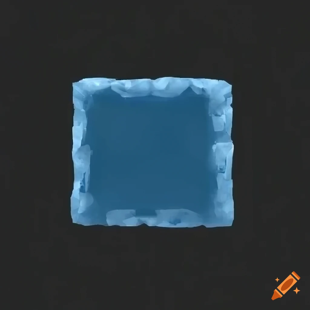 2d wall of ice blocks in a video game