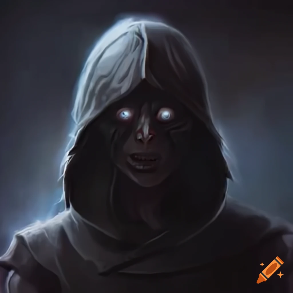 Image of a mysterious dark character on Craiyon