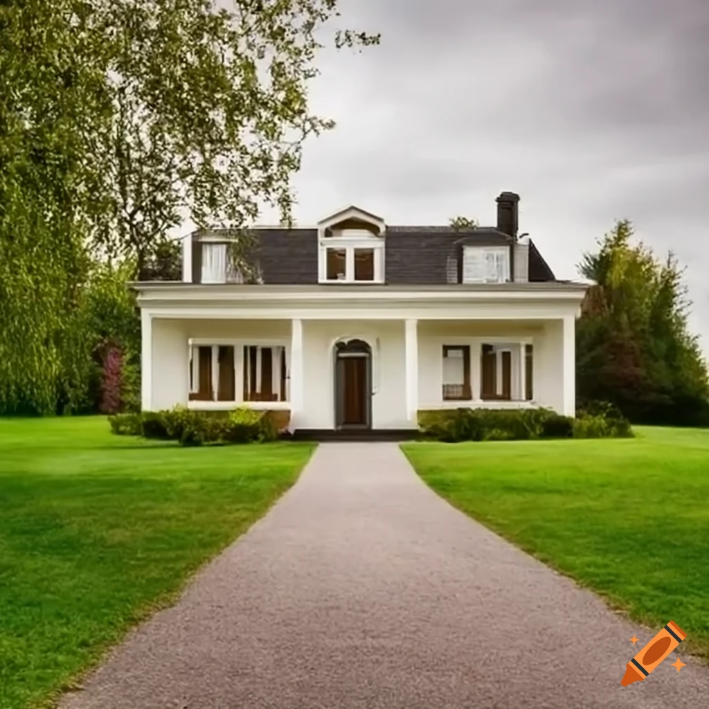 Modern house with beautiful landscape view