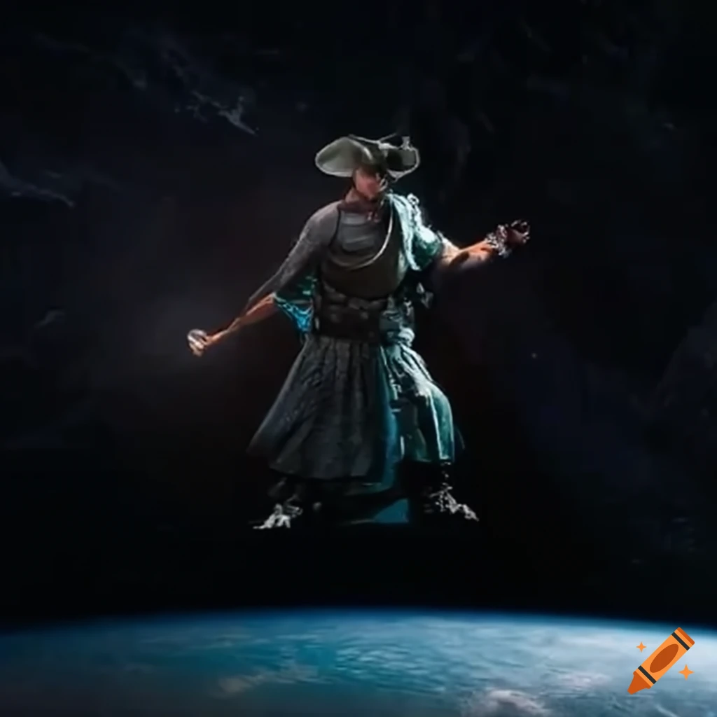 Image of a ranger monk with super powers on Craiyon