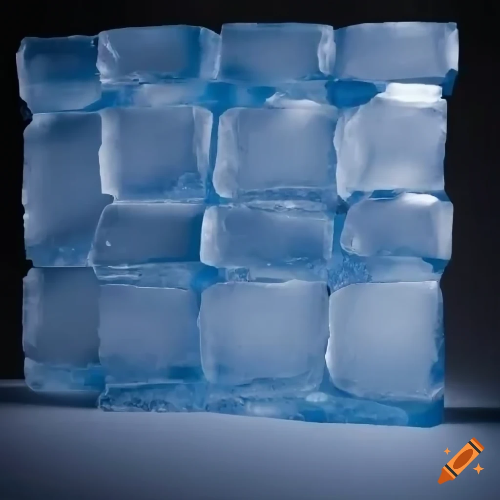 2d ice wall in a game-like style